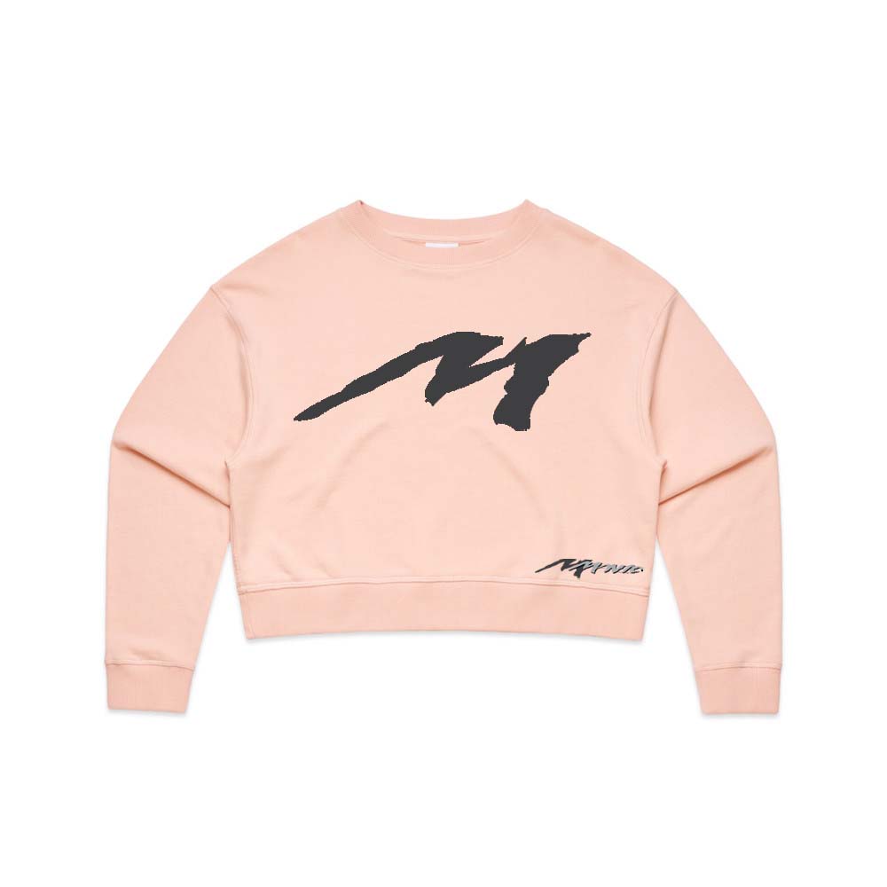 Manic Logo Ladies Crop Jumper Style 1 - Streetwear Perth WA